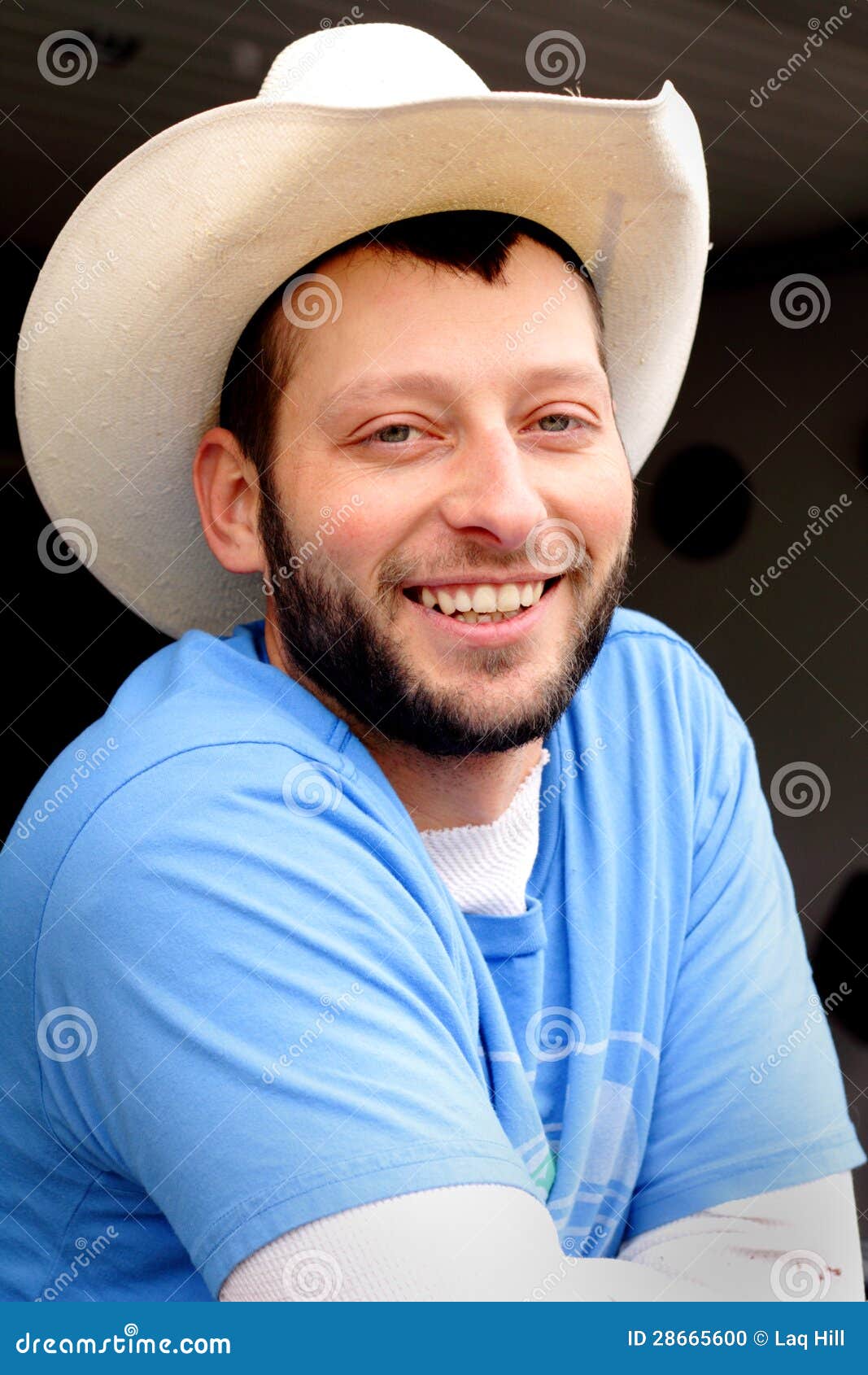 Happy Working Cowboy stock photo. Image of construction - 28665600