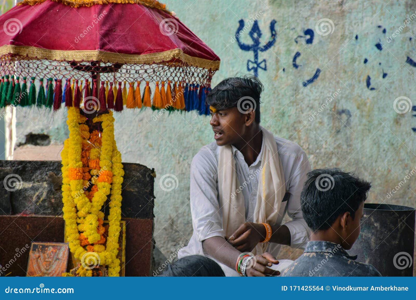 Happy Working Middle Class Indian Boy Stock Photo - Image of india ...