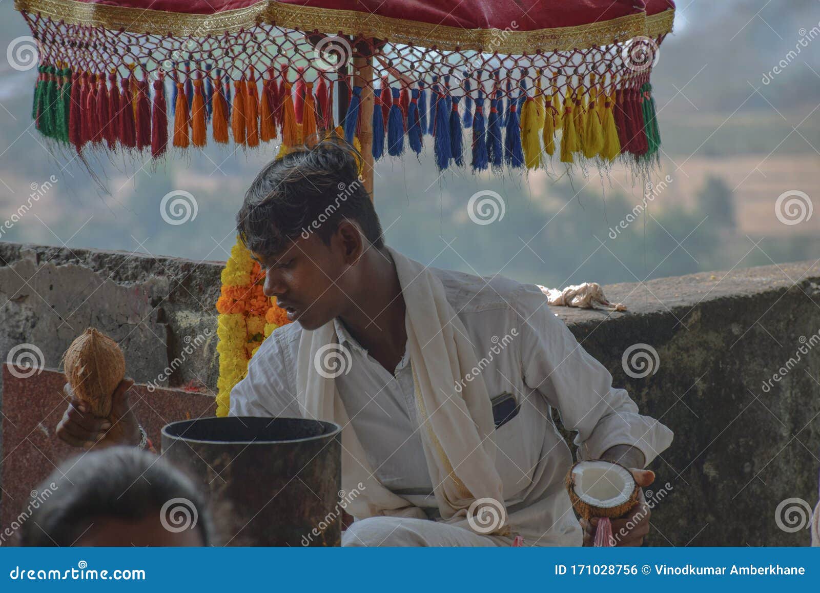 Happy Working Middle Class Indian Boy Stock Photo - Image of natural ...