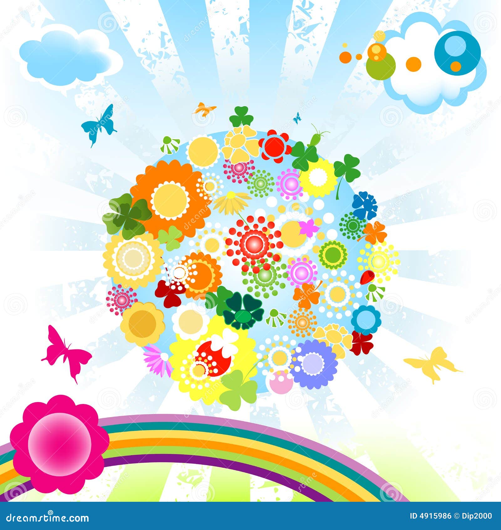 Happy world stock vector. Illustration of earth, kids - 4915986