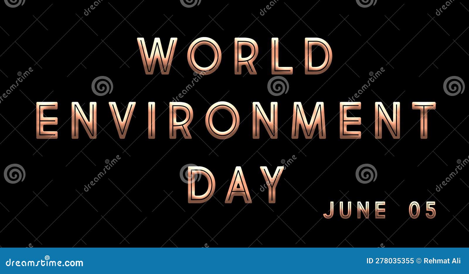 Happy World Environment Day, June 05. Calendar of June Text Effect ...