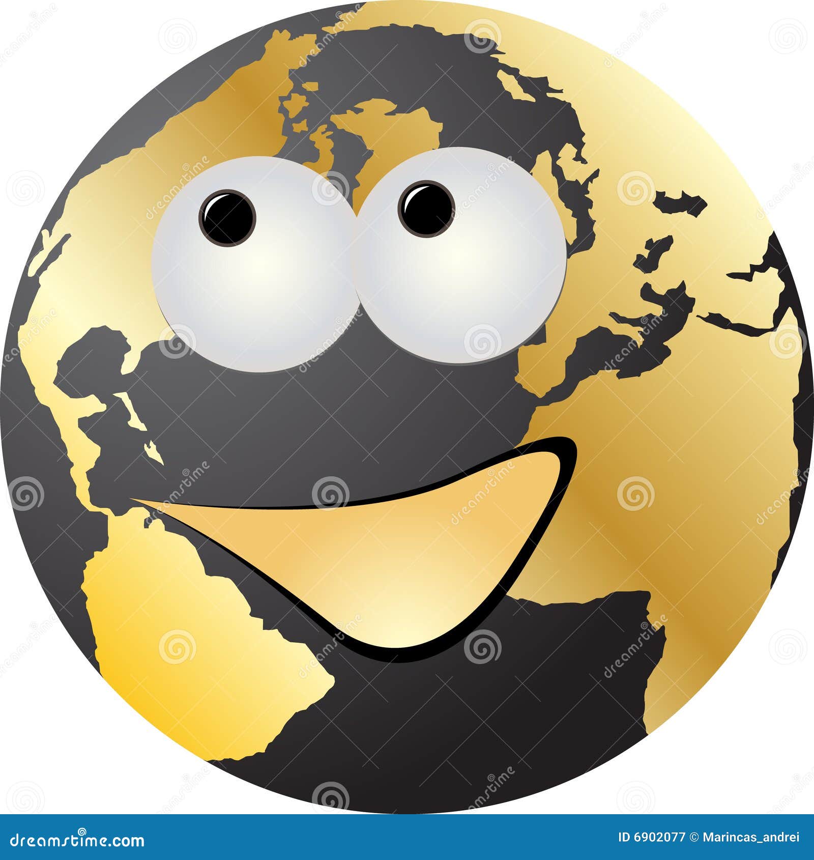 Happy world globe stock vector. Illustration of abstract - 6902077