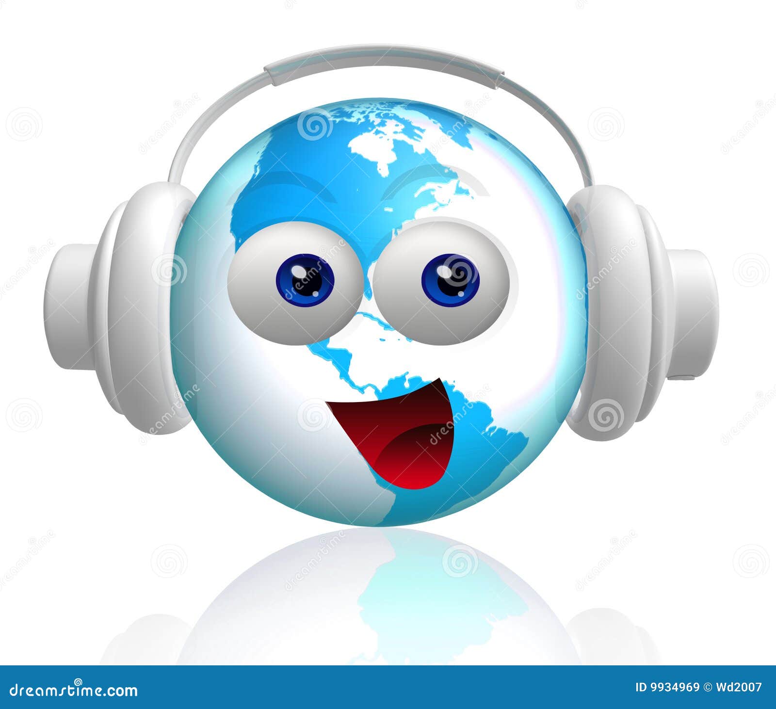 Happy world icon character stock illustration. Illustration of phone ...