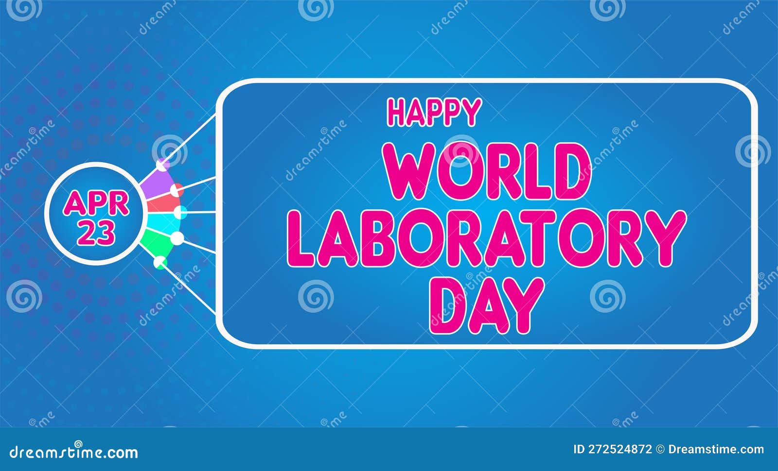 Happy World Laboratory Day, April 23. Calendar of April Retro Text ...