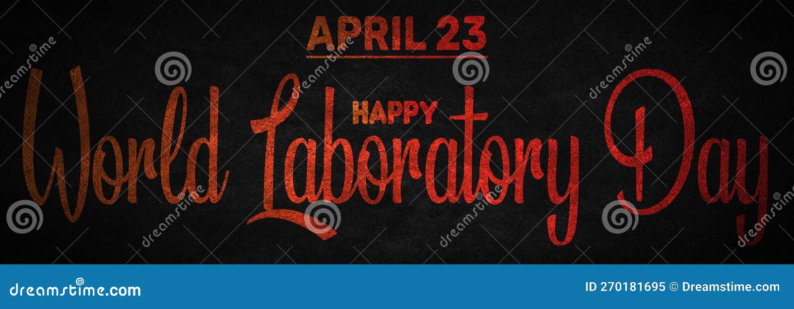 Happy World Laboratory Day, April 23. Calendar of April Text Effect ...