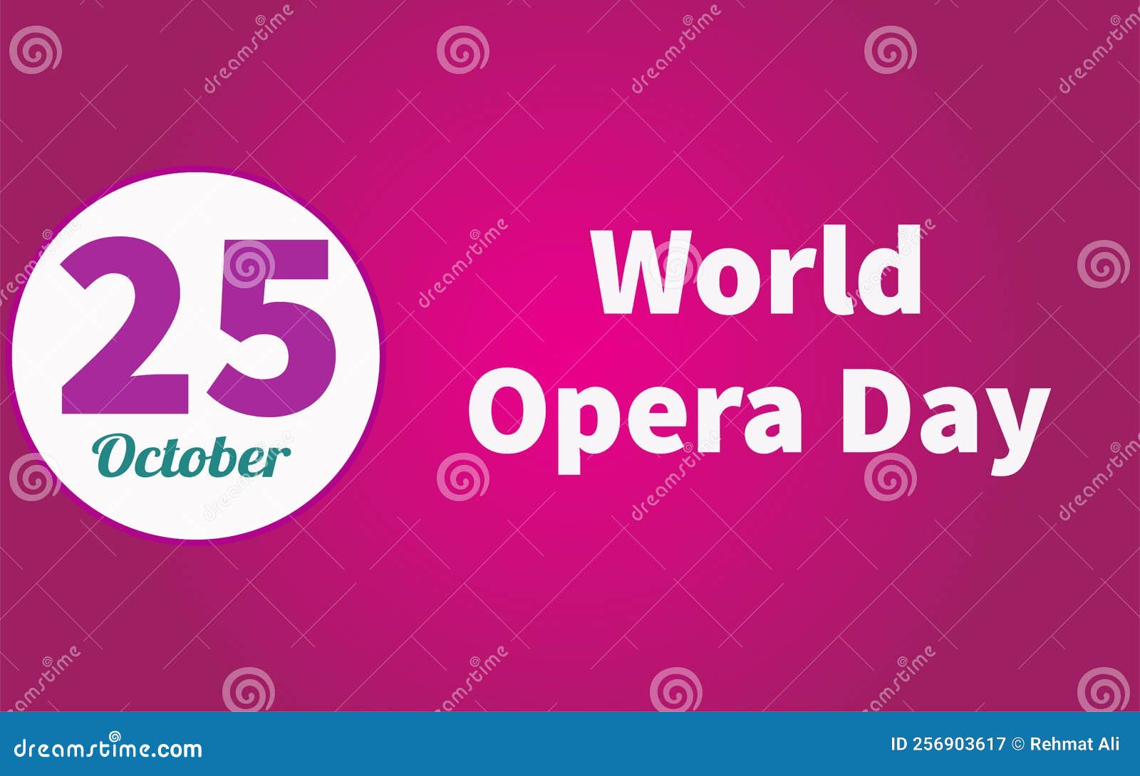 Happy World Opera Day, October 25. Calendar of October Retro Text ...