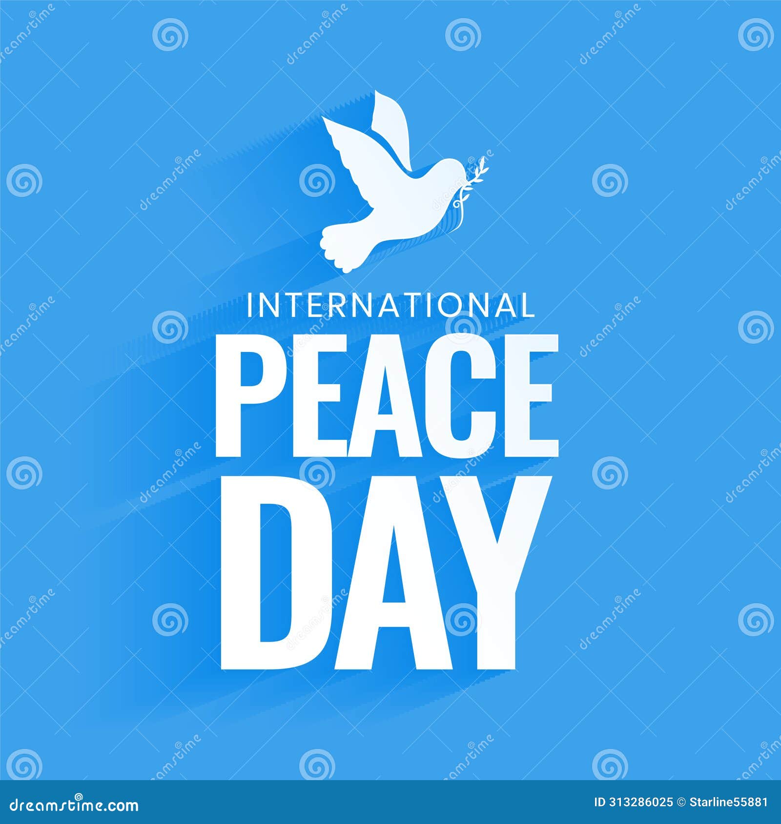 Happy World Peace Day Poster a Symbol of Hope Stock Vector ...