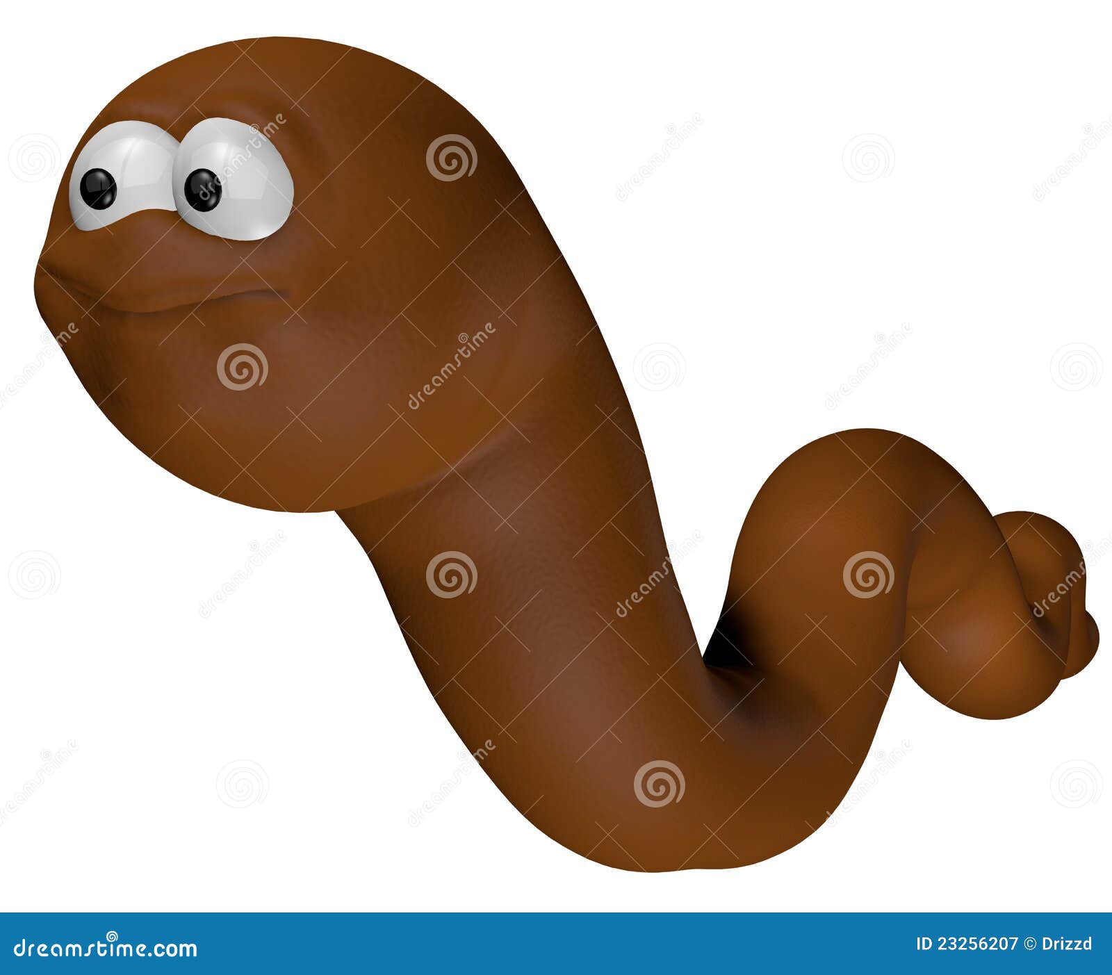 Happy worm stock illustration. Illustration of crawl - 23256207