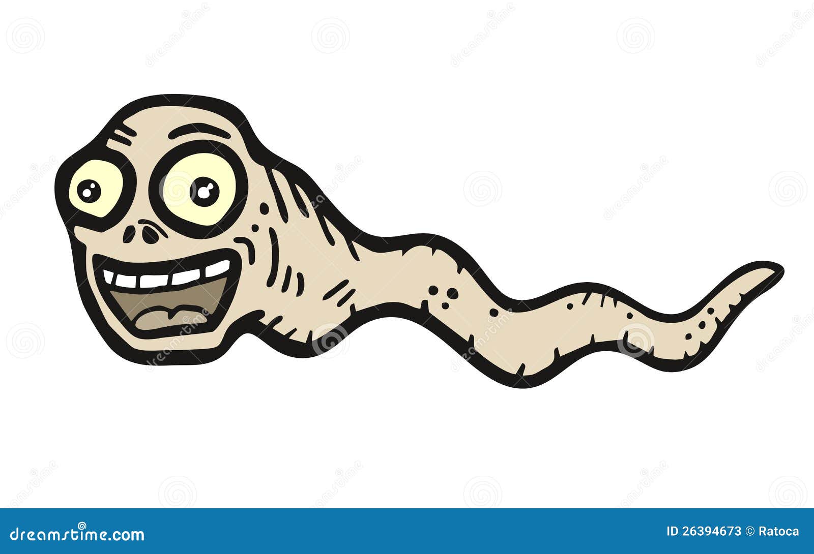 Happy worm stock vector. Illustration of clip, bizarre - 26394673