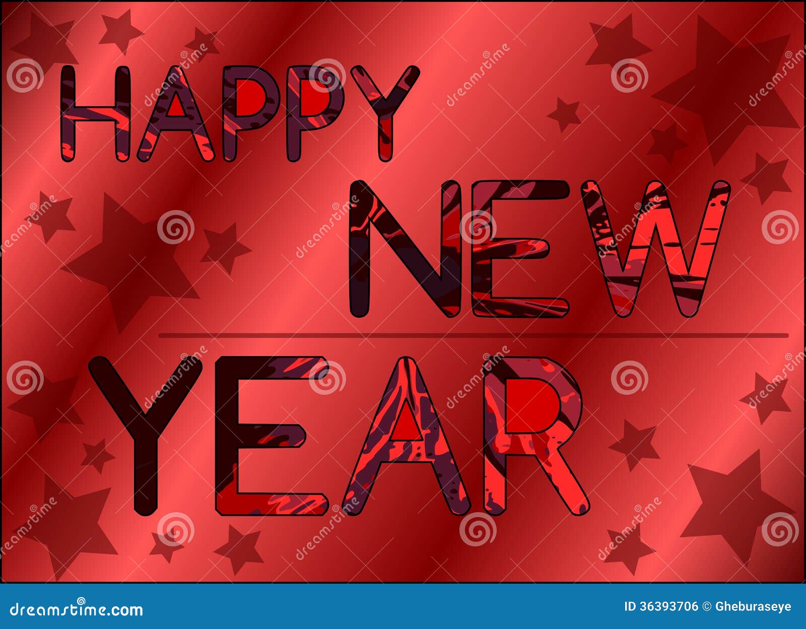 Colorful Happy New Year Background Stock Illustration - Illustration of ...