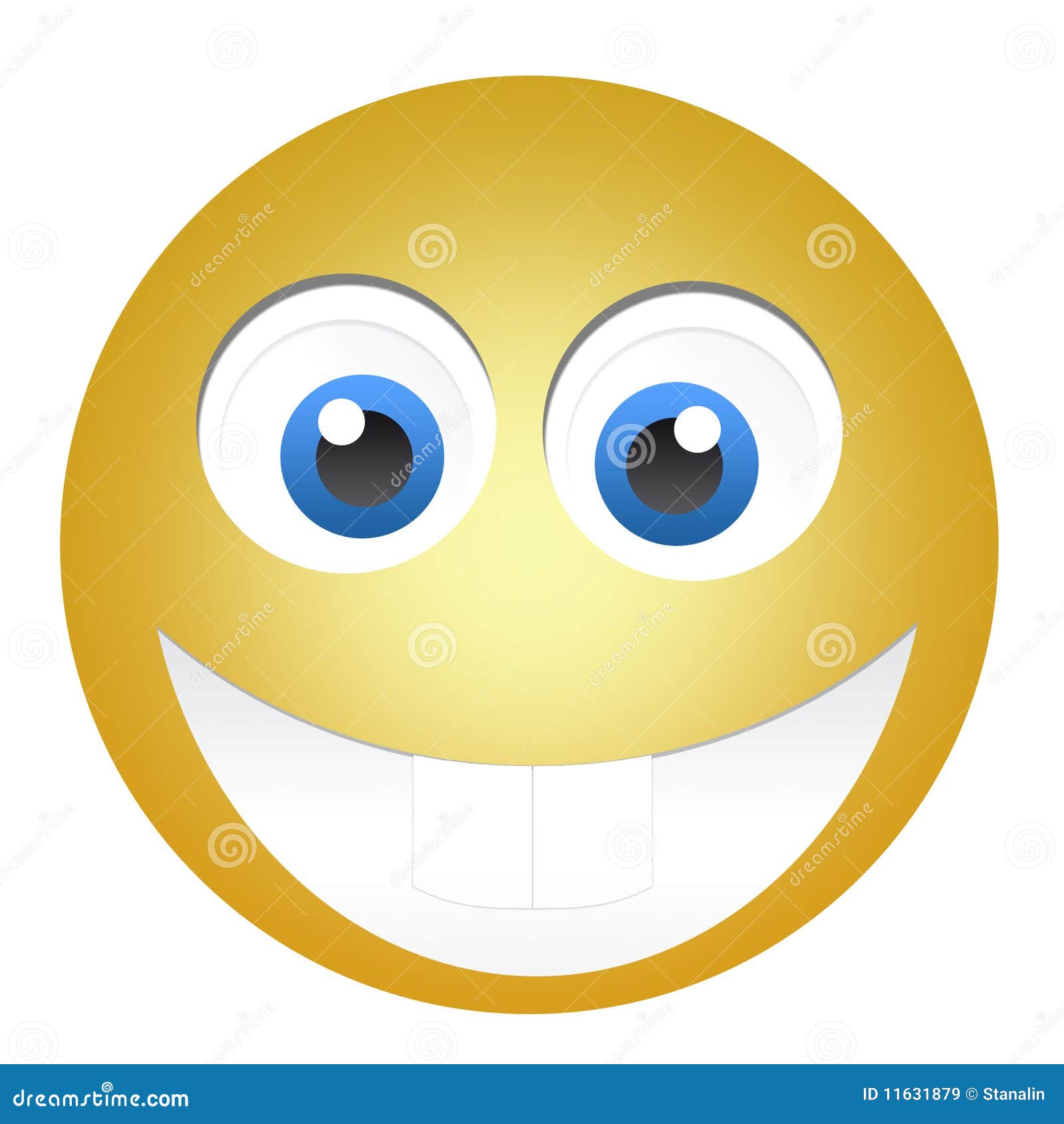 Happy yellow emoticon stock illustration. Illustration of feelings ...