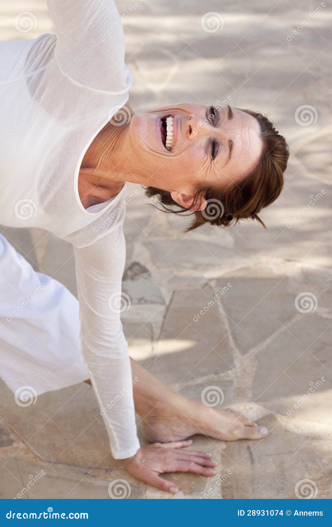 Happy yoga woman stock photo. Image of calmness, meditate - 28931074
