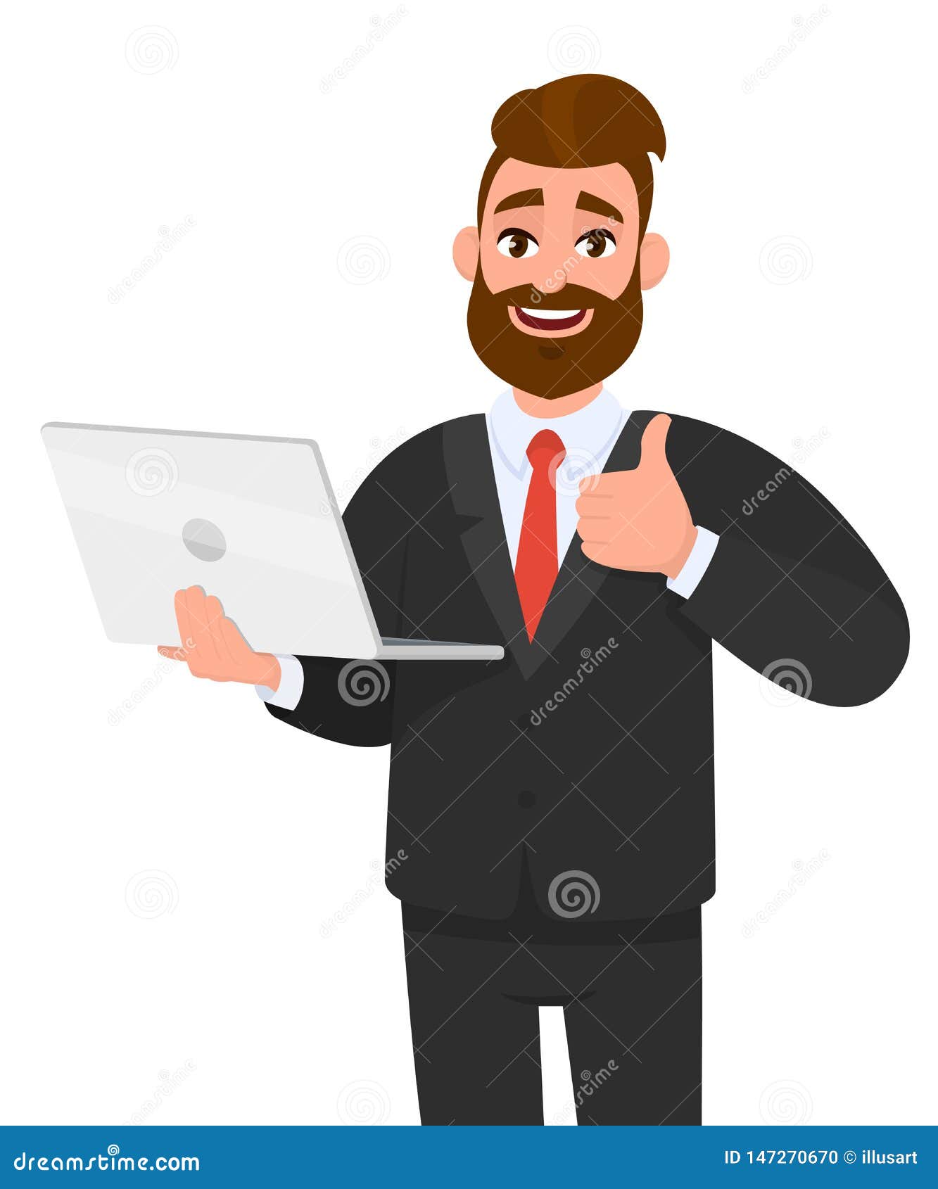 Man Holding Showing A Blank Clipboard Record Document Report And