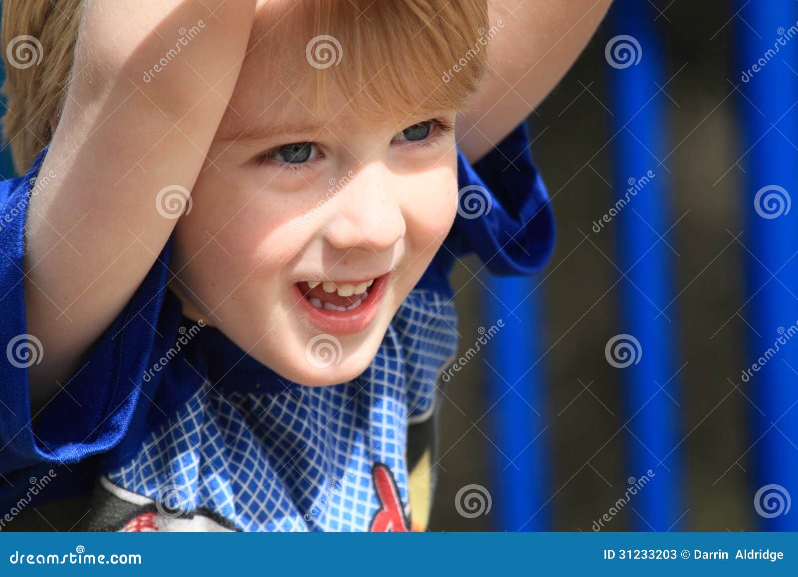 Happy young boy stock image. Image of blond, single, smiles - 31233203