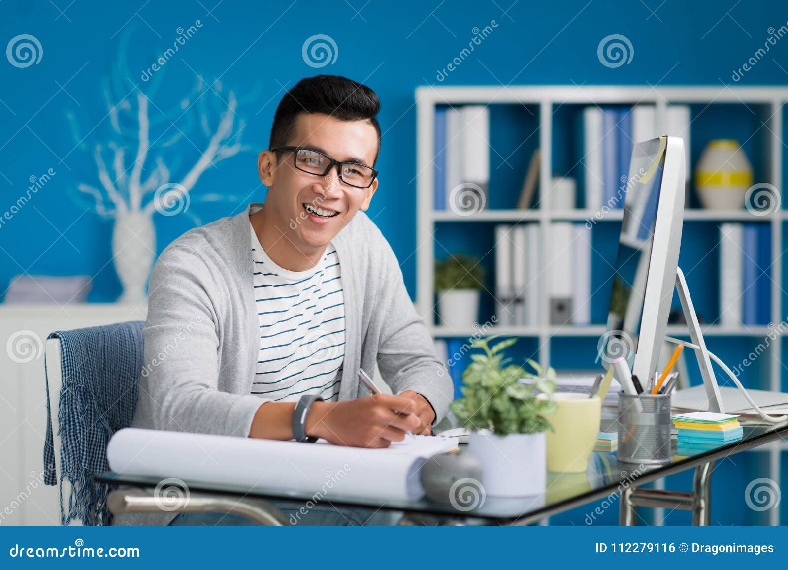 Working on Construction Project Stock Photo - Image of architect ...