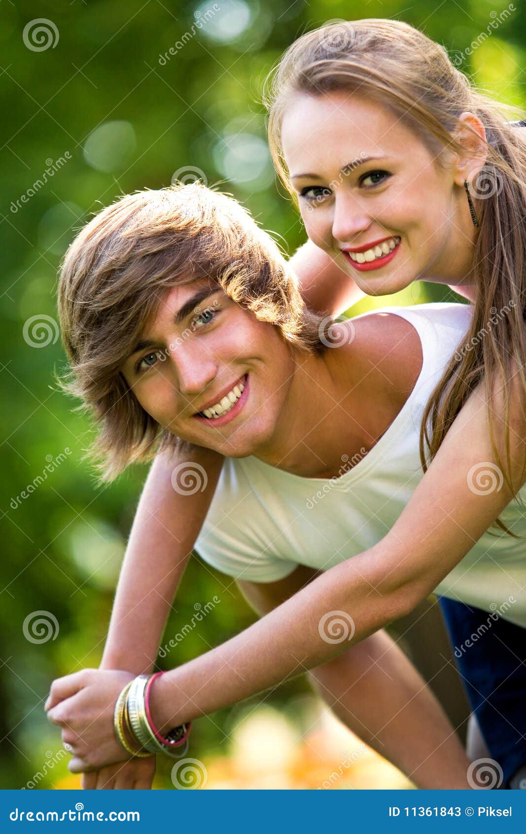 Happy young couple stock image. Image of loving, teenage - 11361843