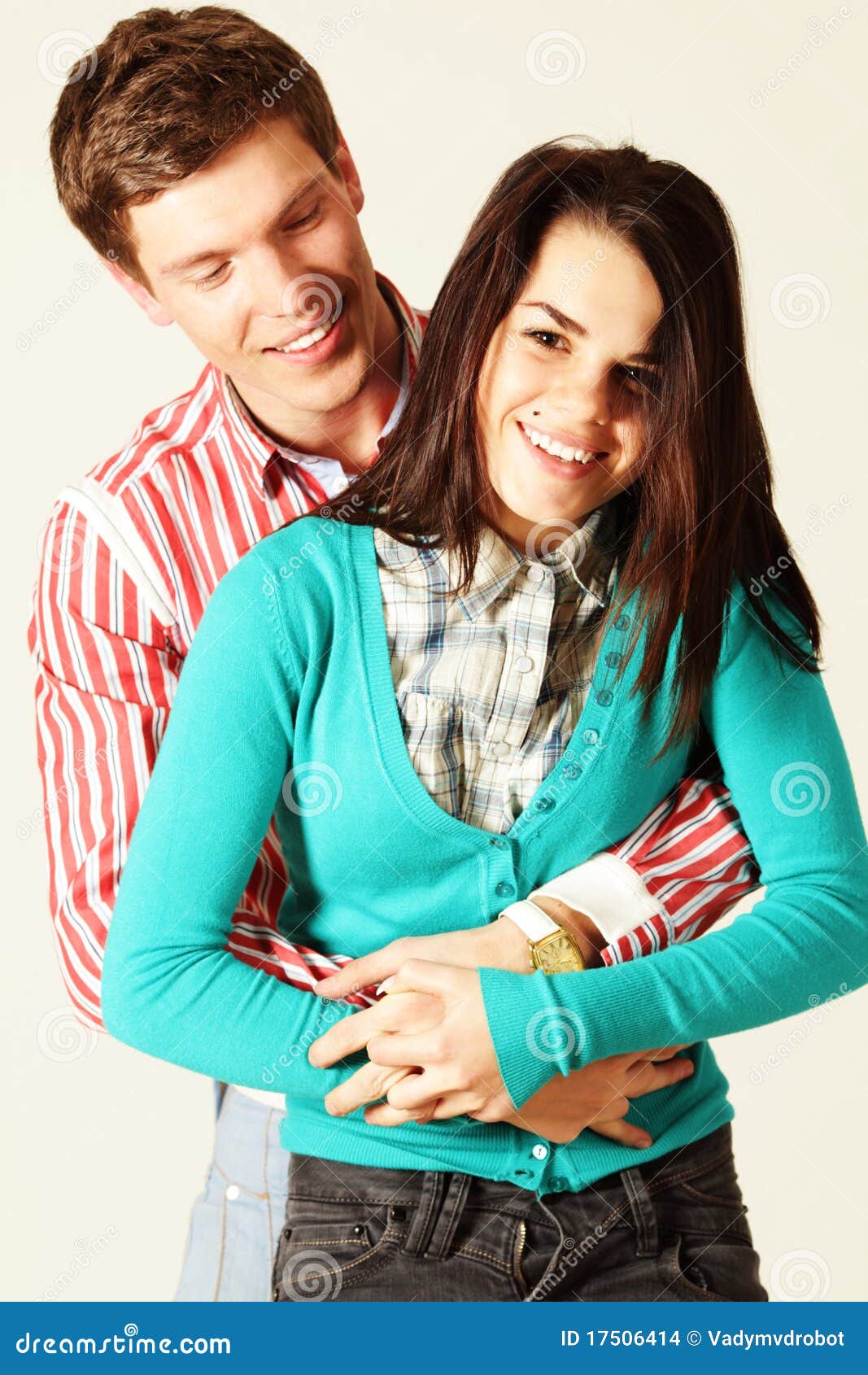 Happy young couple stock photo. Image of beauty, romantic - 17506414