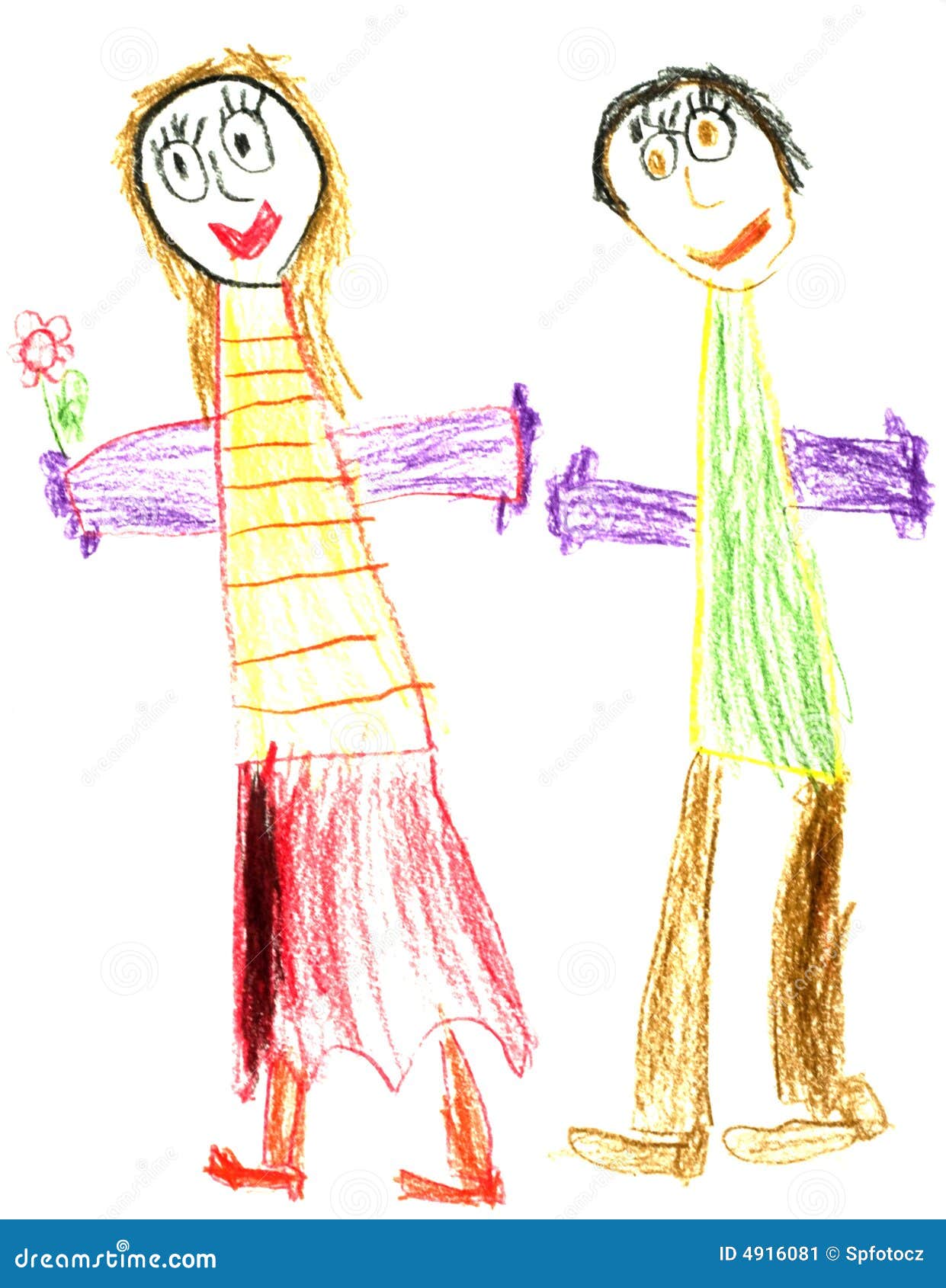 Happy young couple stock illustration. Illustration of body - 4916081