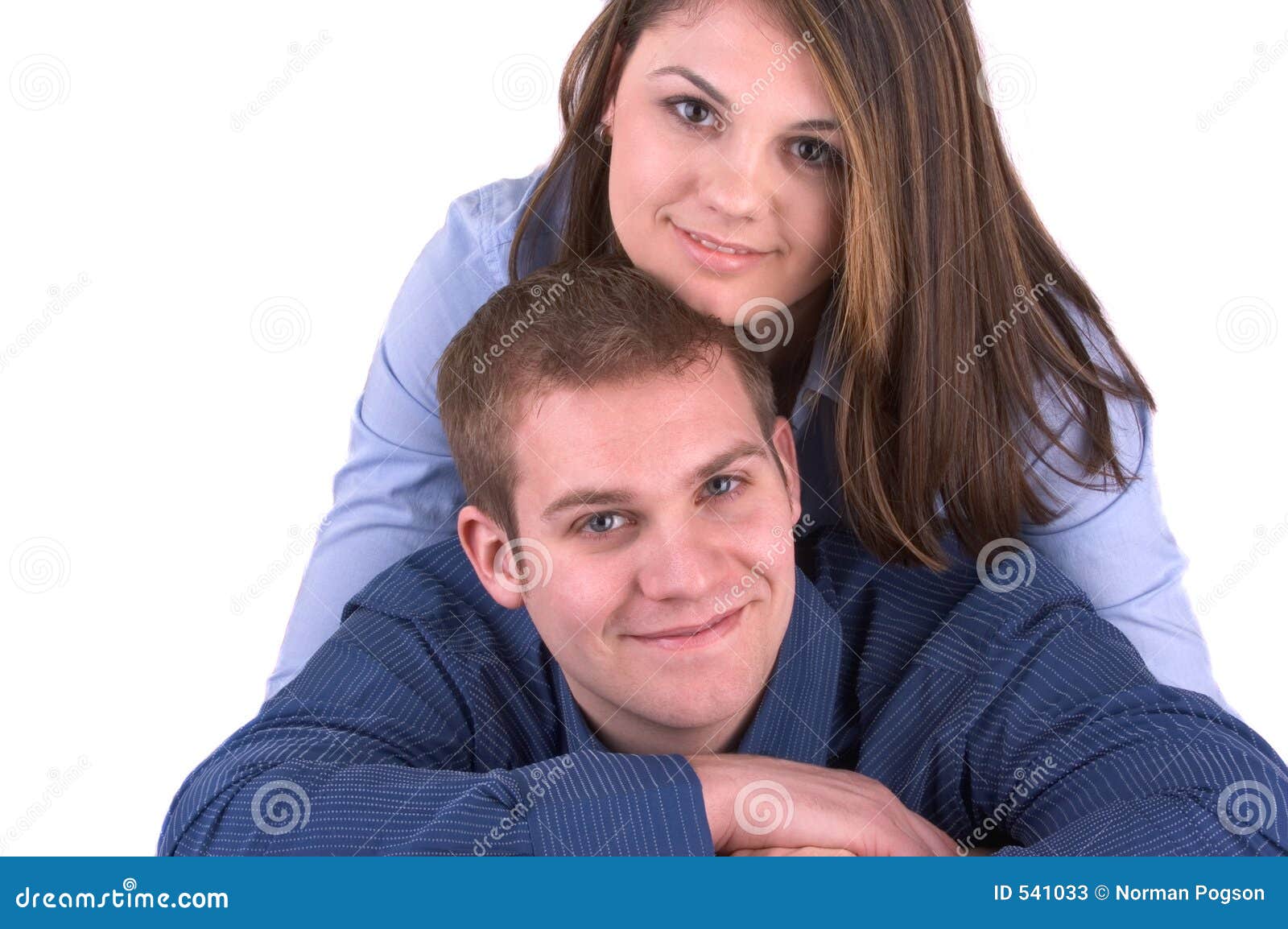Happy Young Couple stock image. Image of casual, long, portrait - 541033