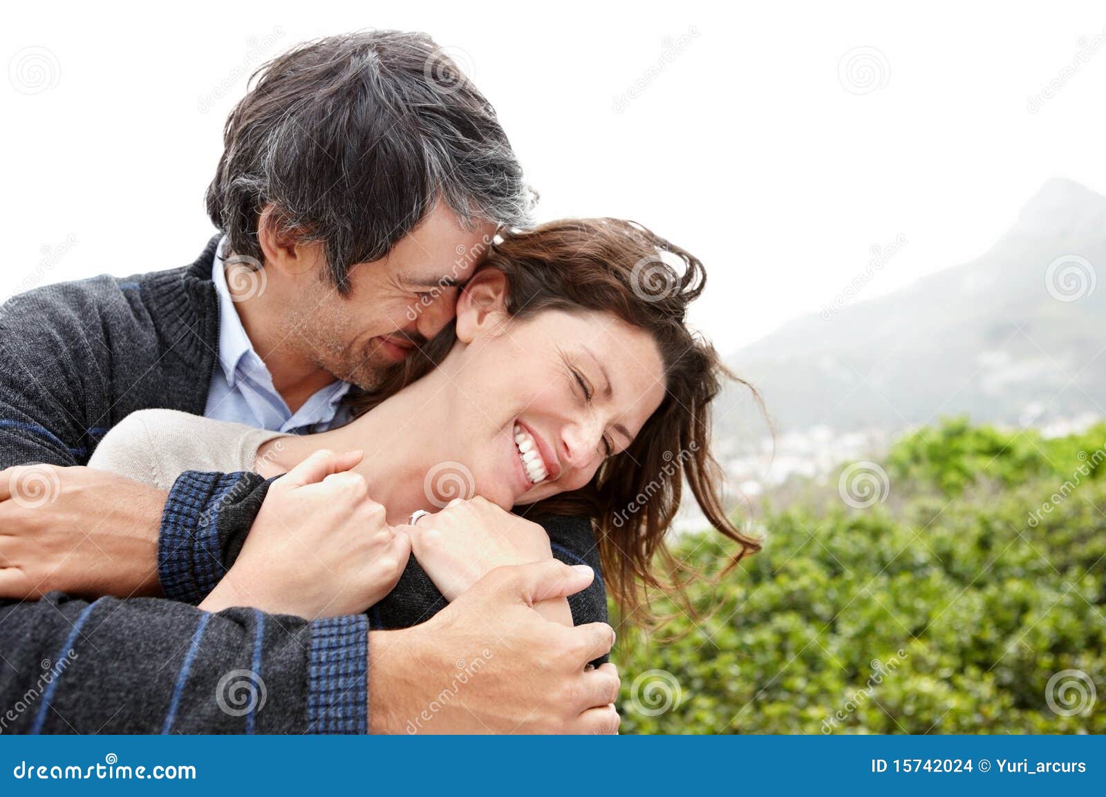 Happy Young Couple Having Fun Outdoor Stock Photo - Image of nature ...