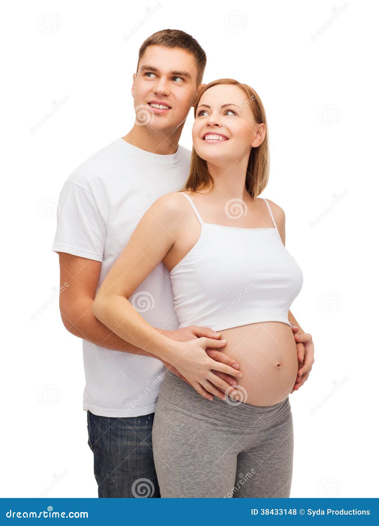 Happy Young Family Expecting Child Stock Photo - Image of expecting ...