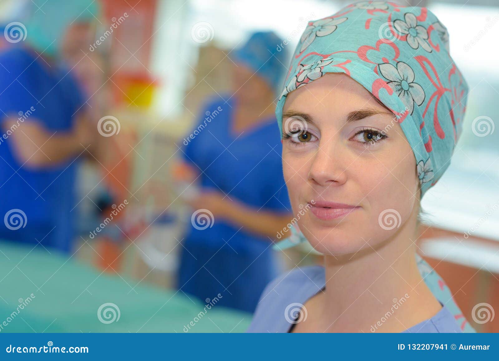 Happy Young Female Surgeon after Successful Operation Stock Image ...