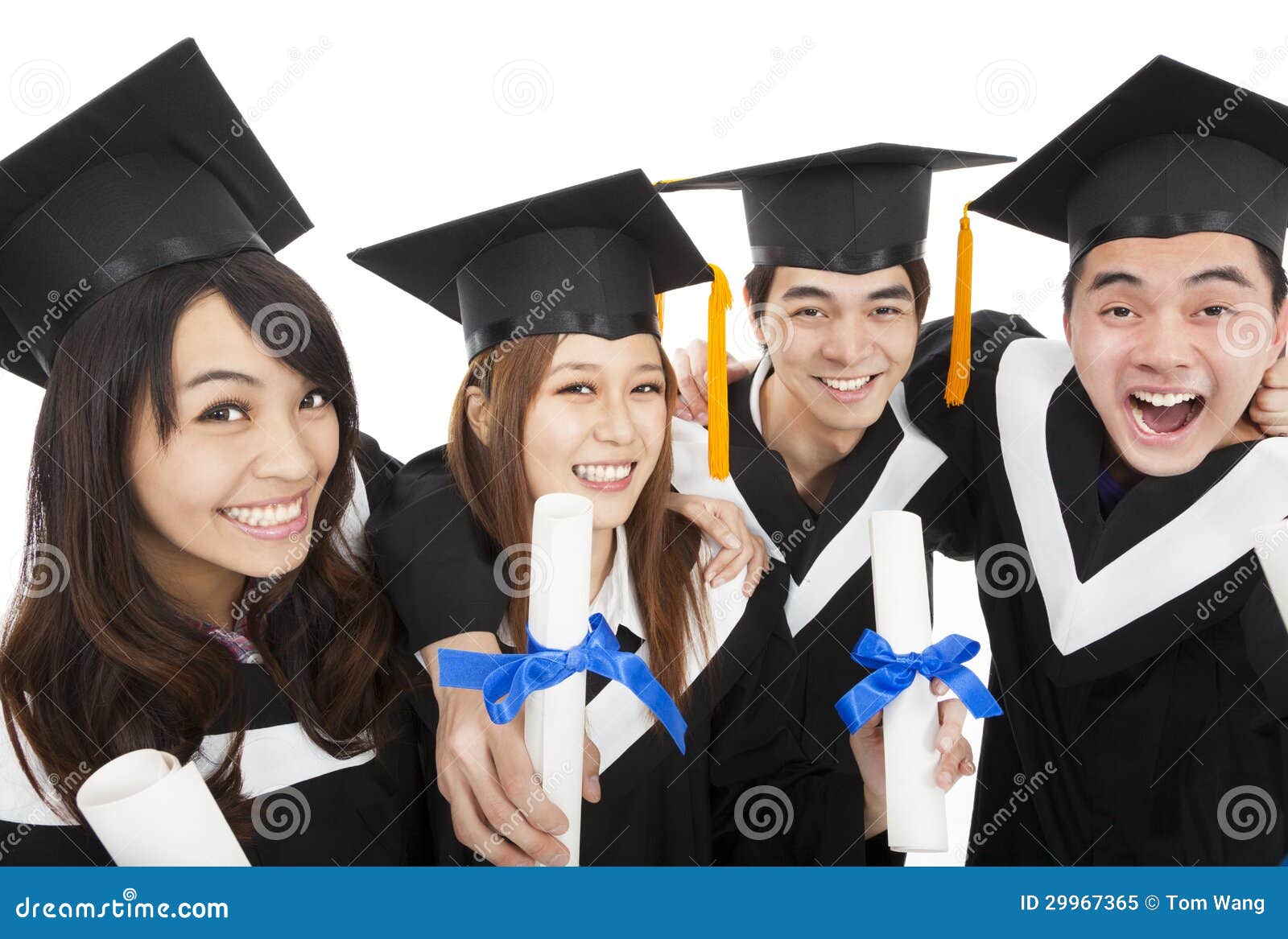 Young Graduate Students Group Stock Image - Image of asian, cheerful ...