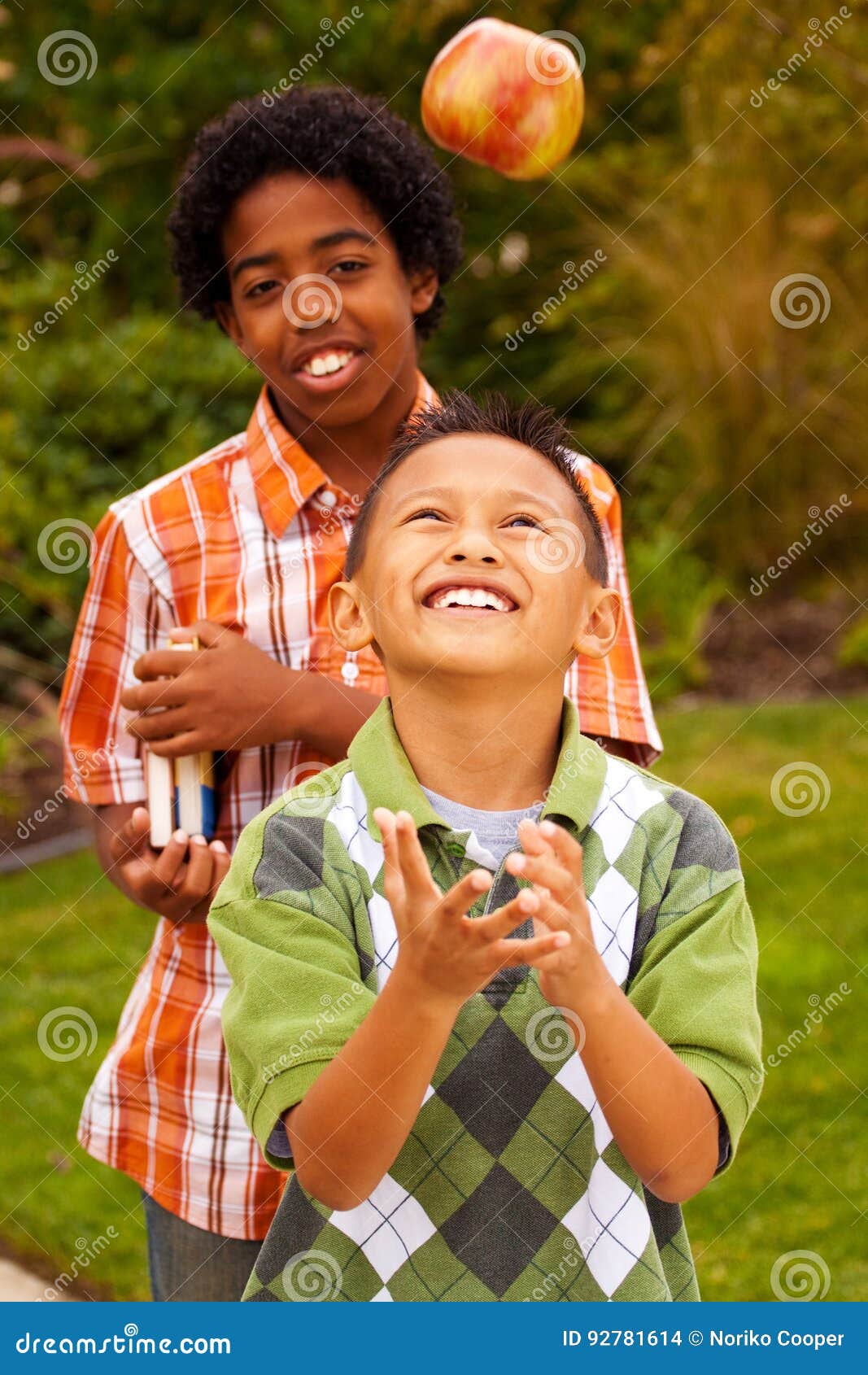 Happy Young Kids Smiling and Laughing. Stock Photo - Image of cute ...