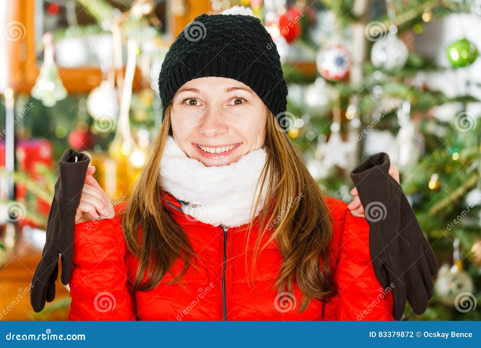 Happy young lady stock photo. Image of cute, fashion - 83379872
