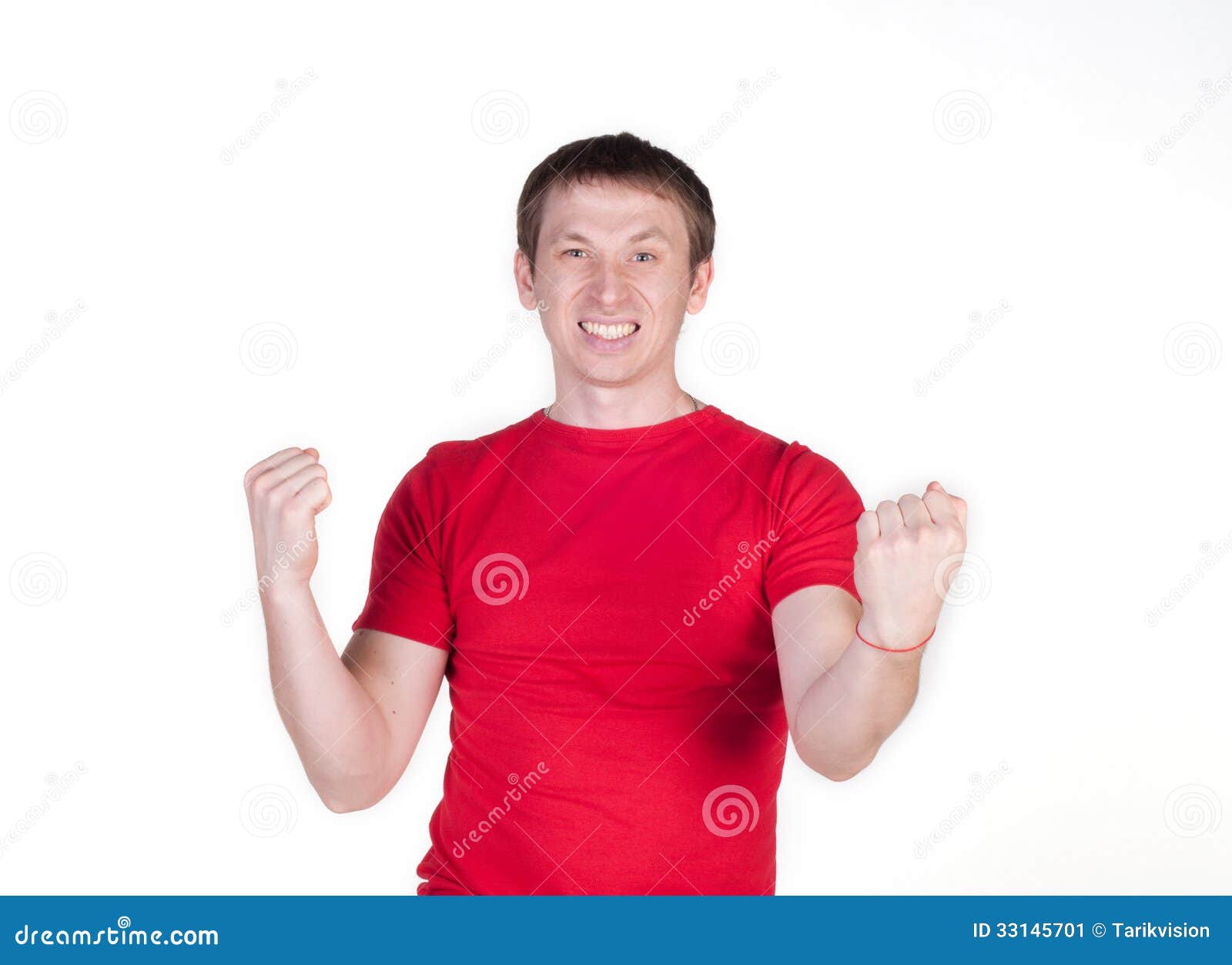 Happy Young Man Celebrating Success Stock Image - Image of good ...