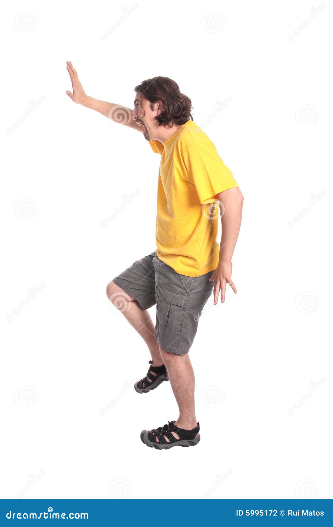 Happy young man dancing stock photo. Image of cheerfulness - 5995172