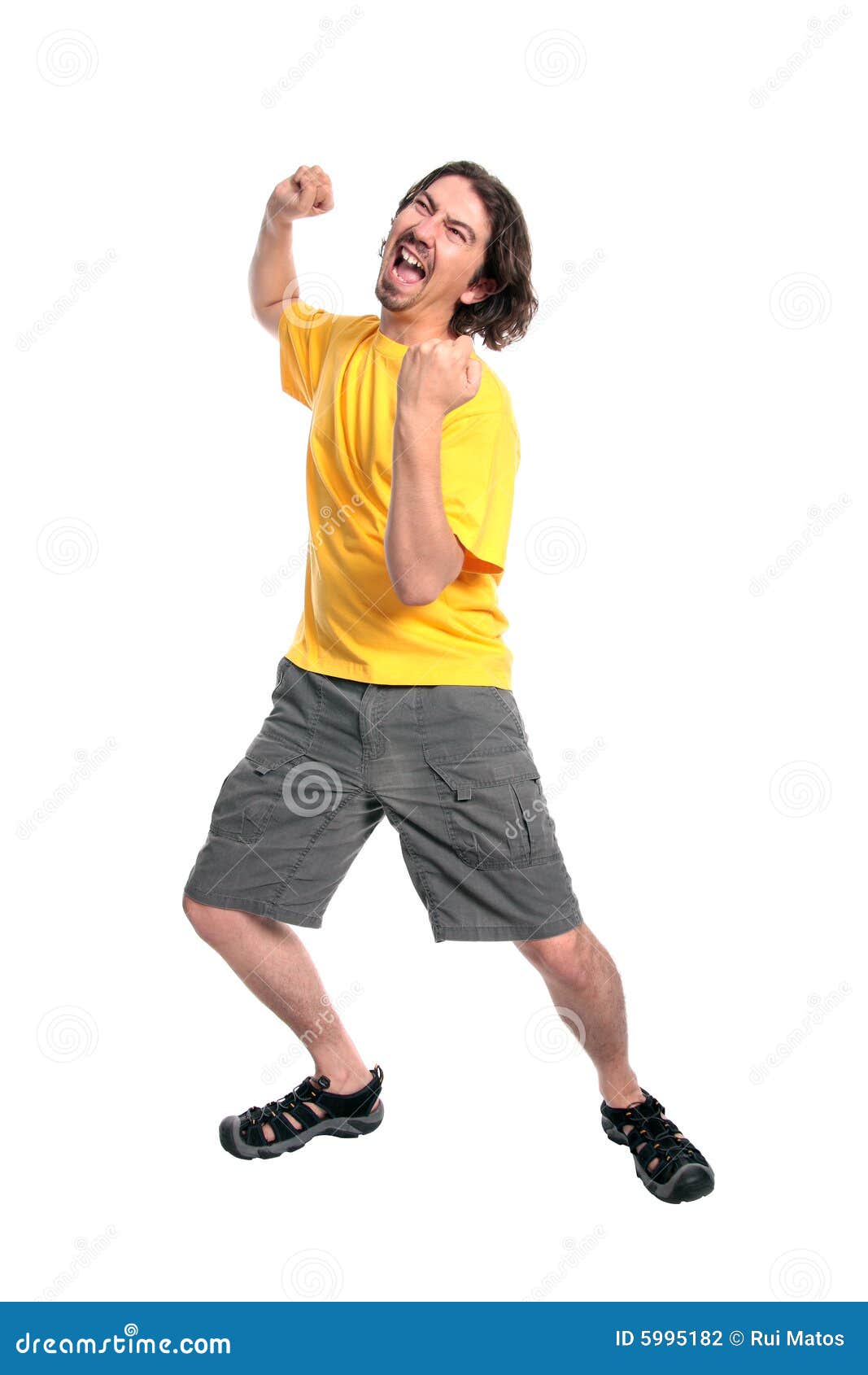 Happy young man dancing stock photo. Image of cheerfulness - 5995182