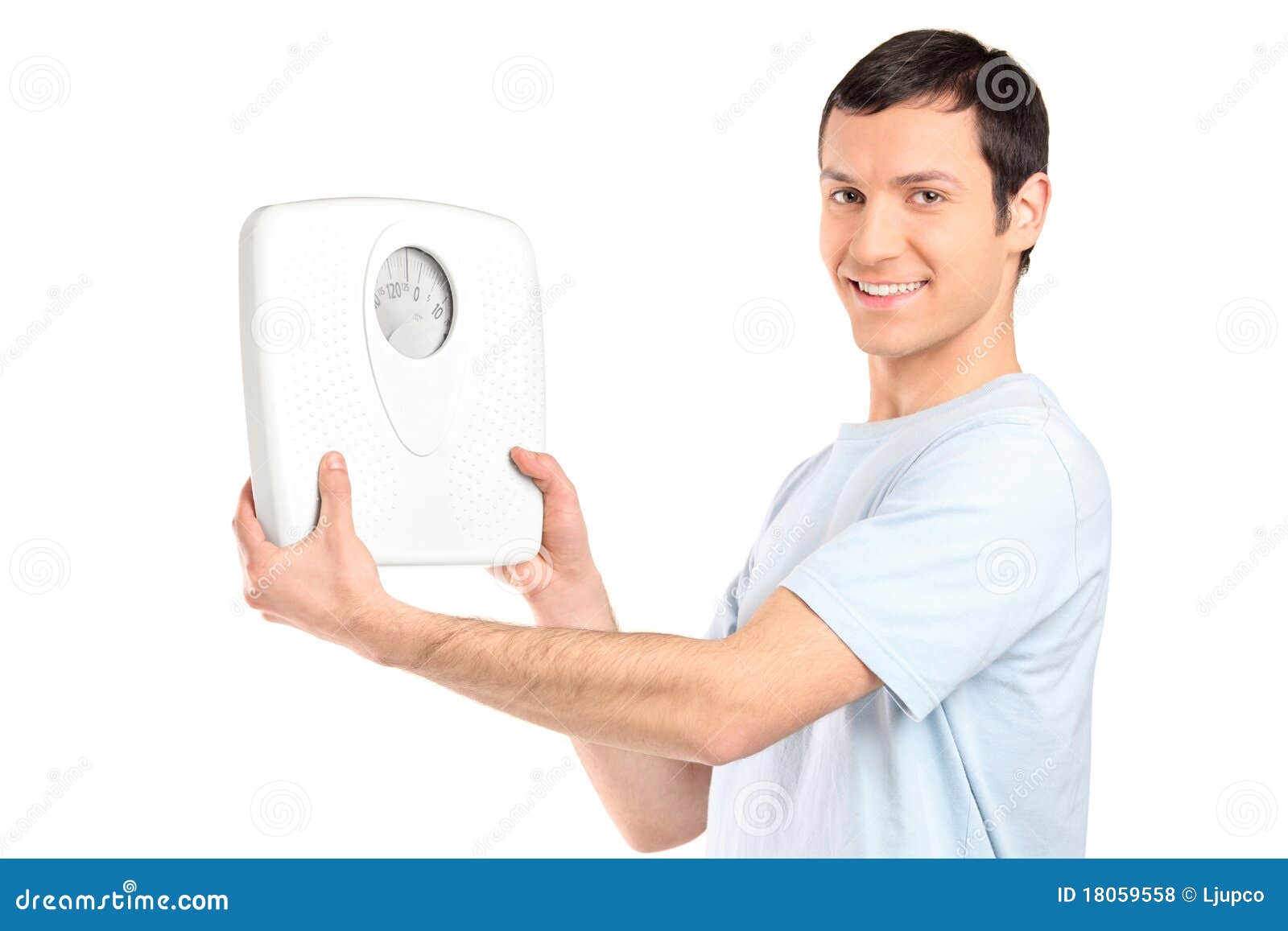 224 Happy Young Man Holding Weight Scale Stock Photos - Free & Royalty ...