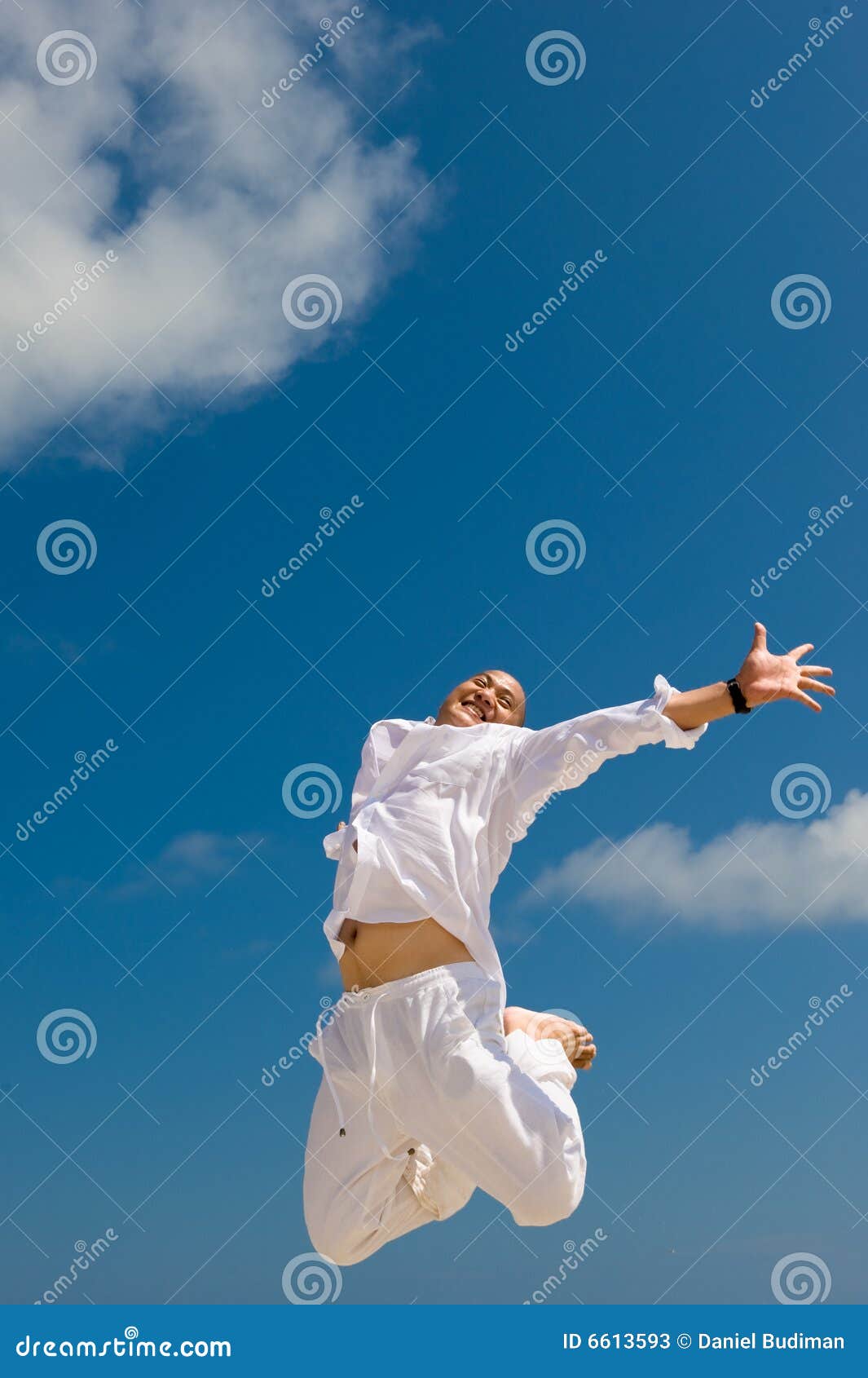 Happy Young Man Jumping with Excitement Stock Image - Image of excite ...