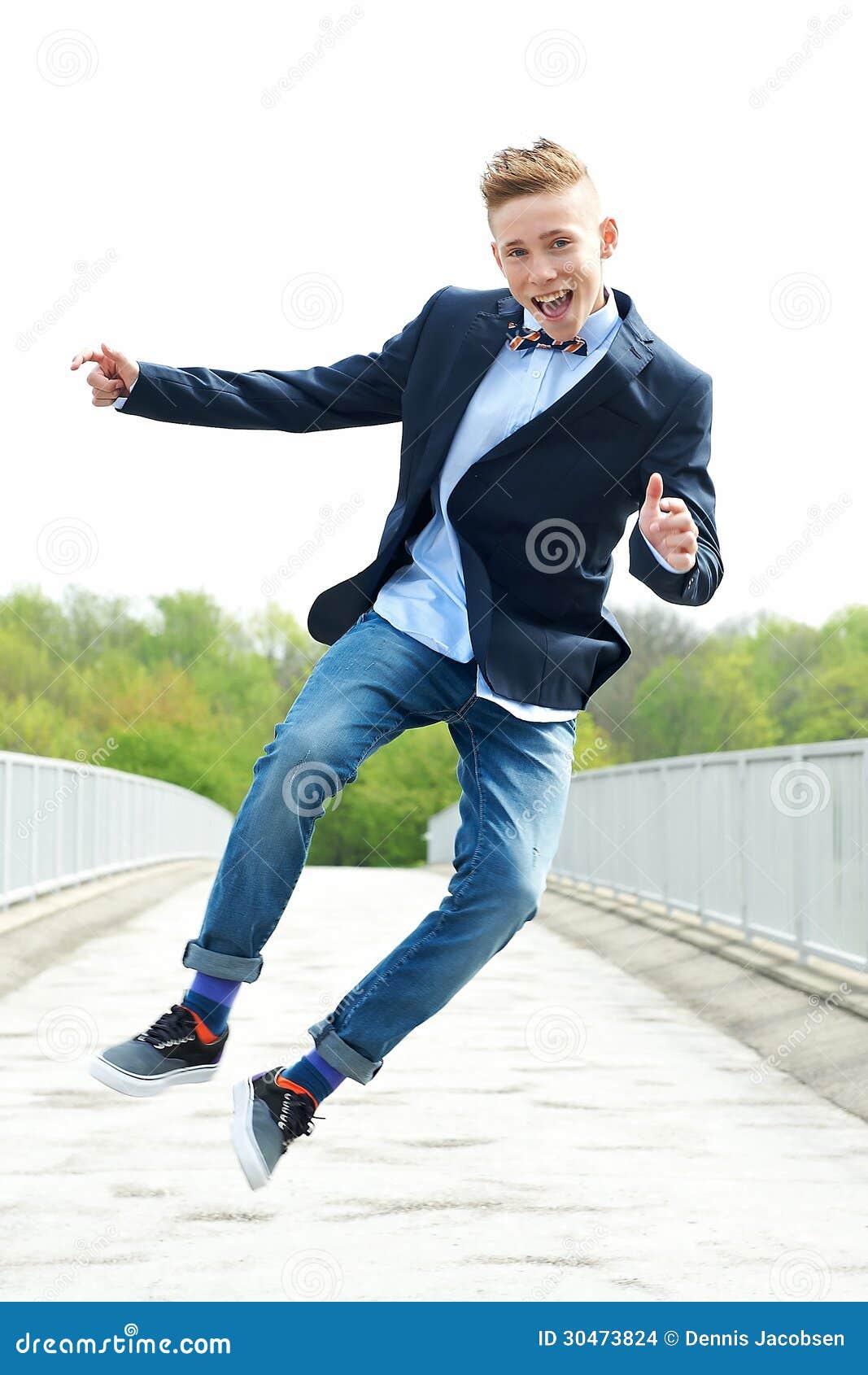 Happy young man jumping stock photo. Image of jump, smile - 30473824