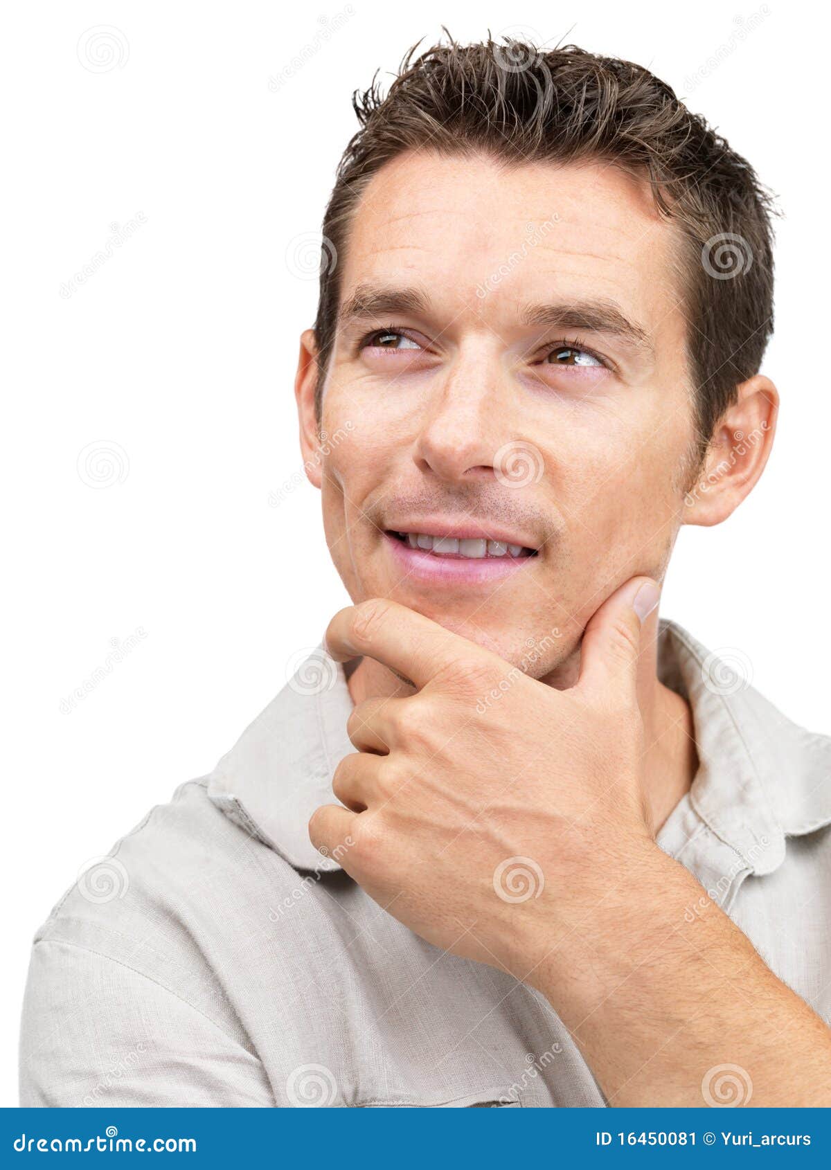 Happy Young Man Looking Away Stock Image - Image of away, confident ... Happy Young Man Looking Away Stock Image - Image of away, confident ...