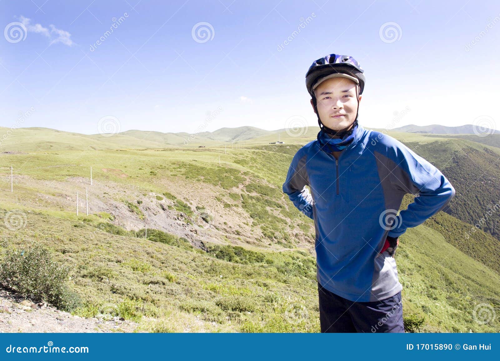 Happy young man in nature stock photo. Image of forest - 17015890