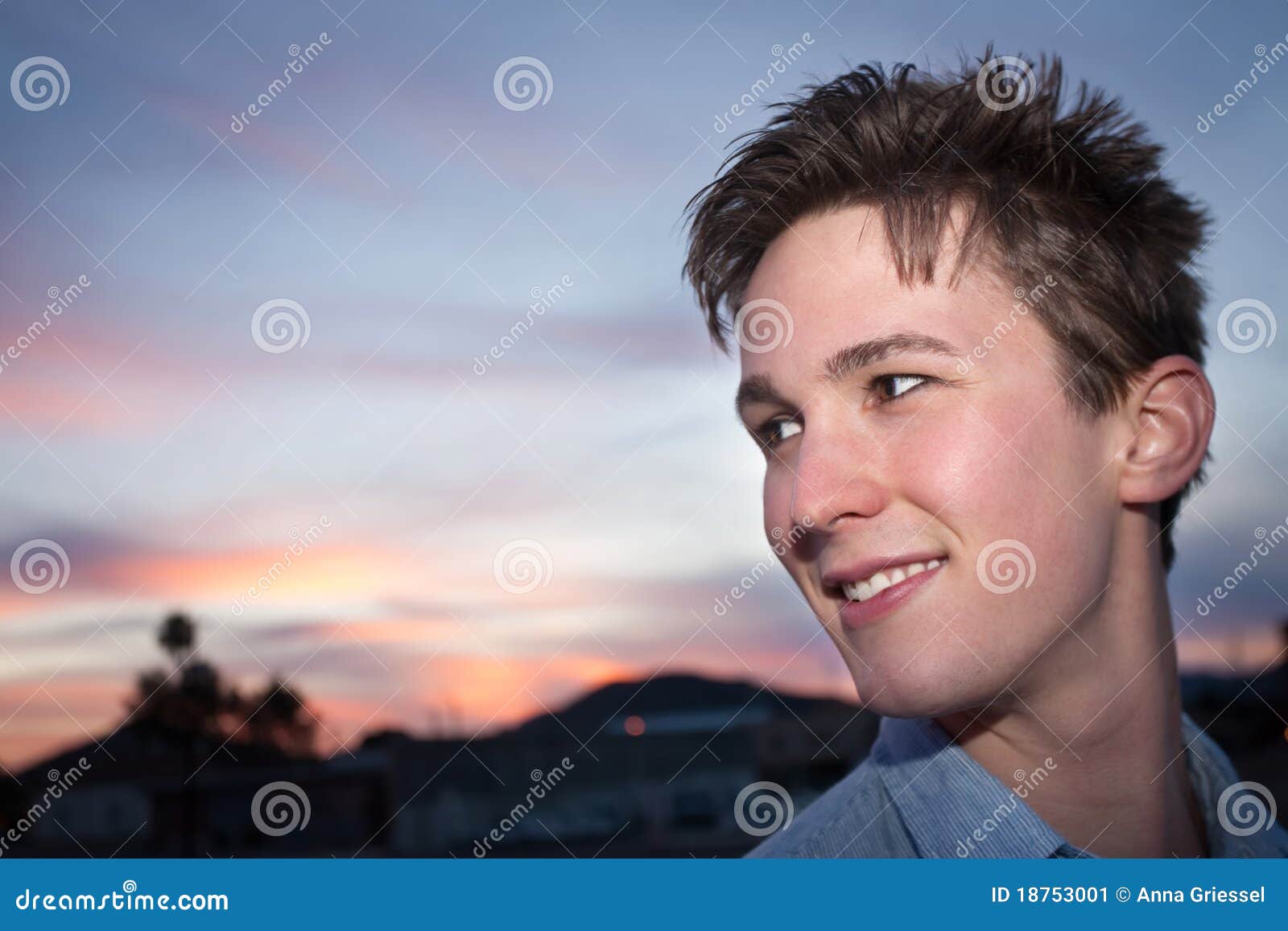 Happy Young Man Outside stock image. Image of success - 18753001