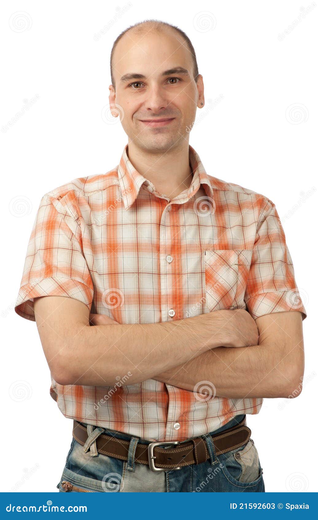 Happy Young Man Smiling with Arms Crossed Stock Image - Image of ... Happy Young Man Smiling with Arms Crossed Stock Image - Image of ...