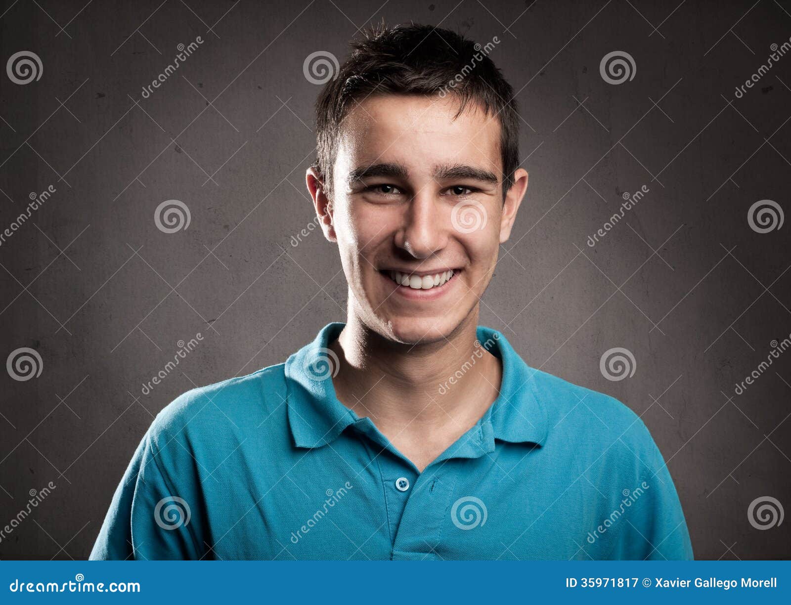 Happy young man smiling stock image. Image of stylish - 35971817