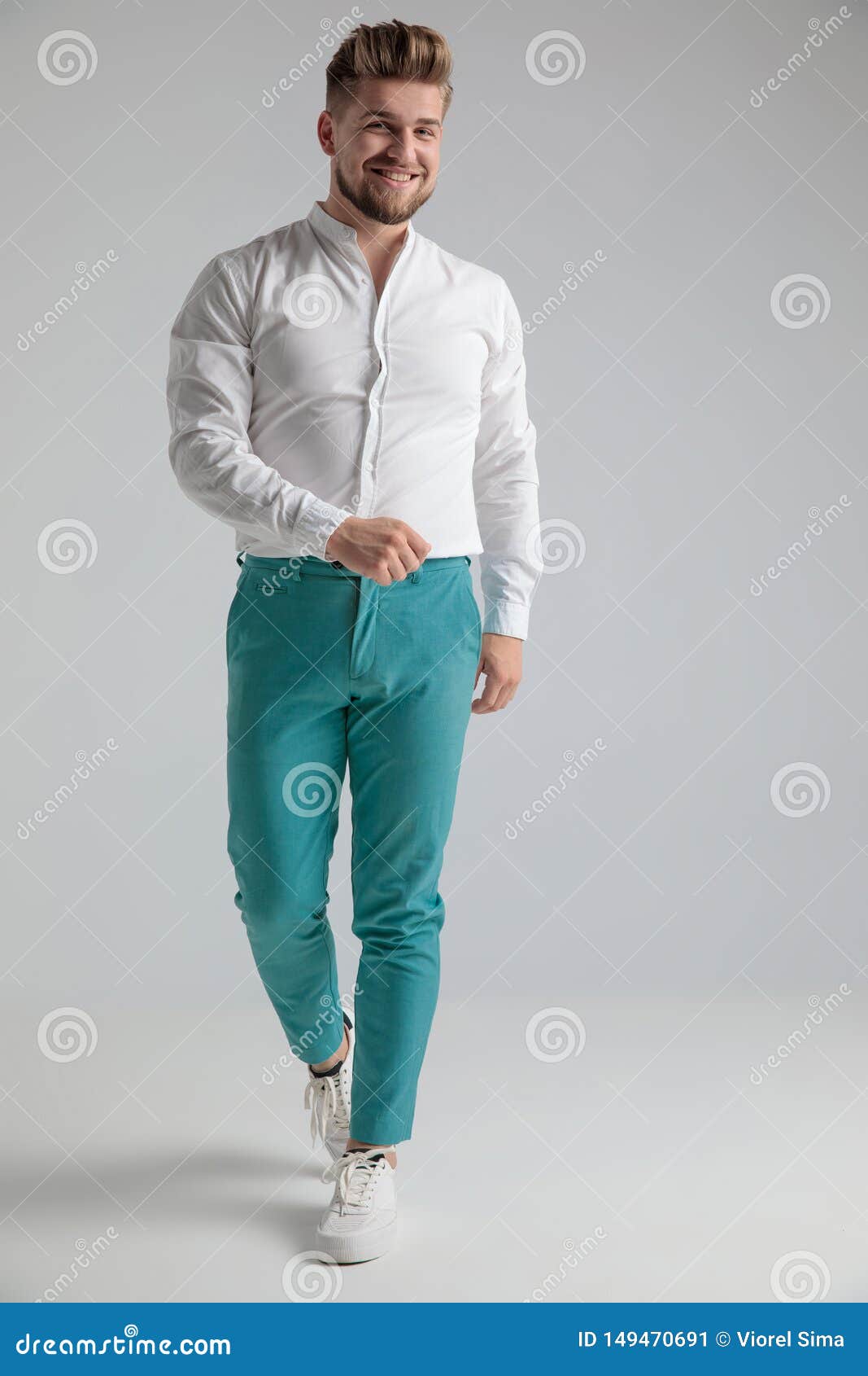 Happy Young Man Stepping Forward and Laughing Stock Image - Image of ... Happy Young Man Stepping Forward and Laughing Stock Image - Image of ...