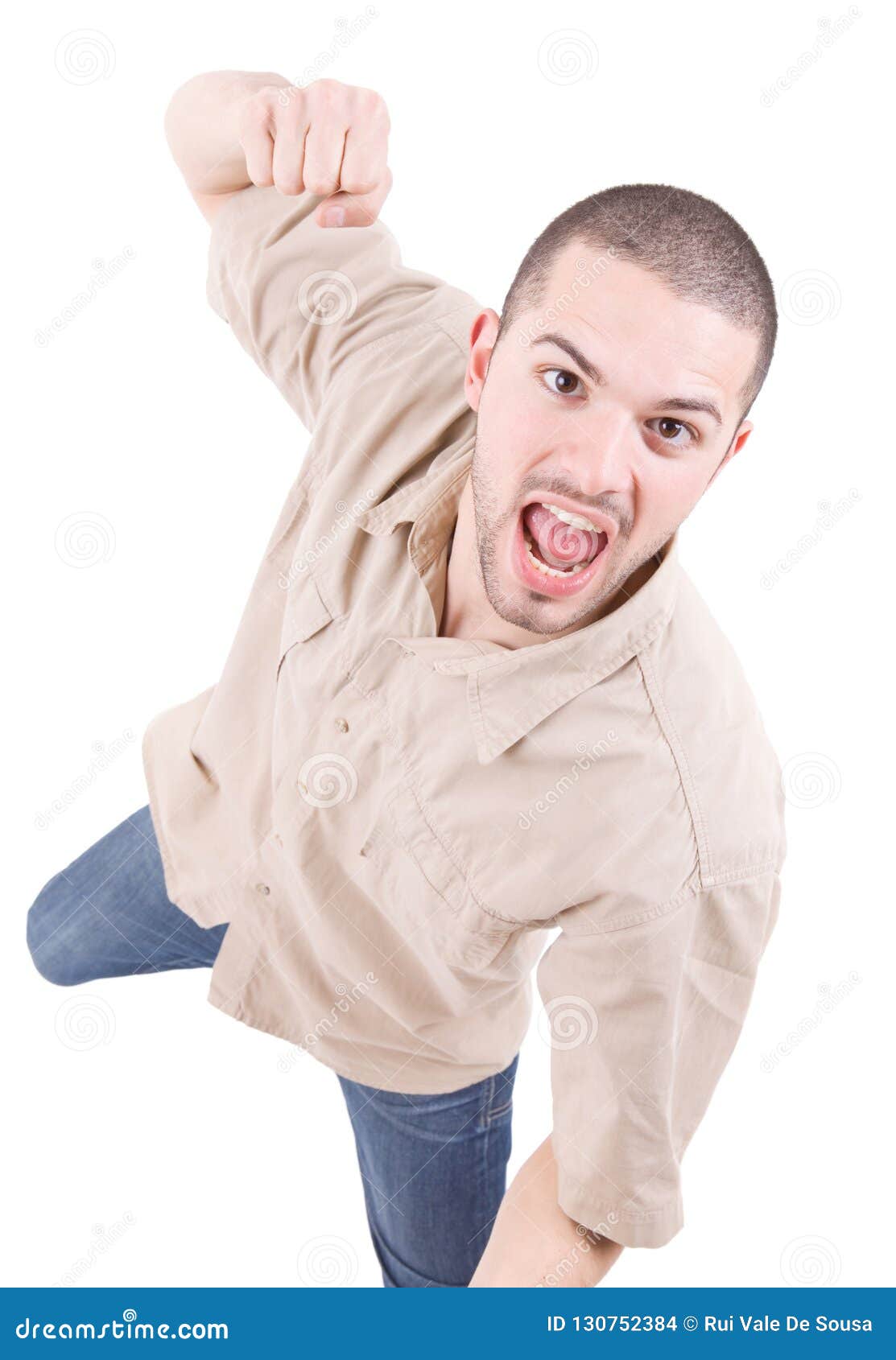 Winning stock photo. Image of portrait, casual, celebration - 130752384