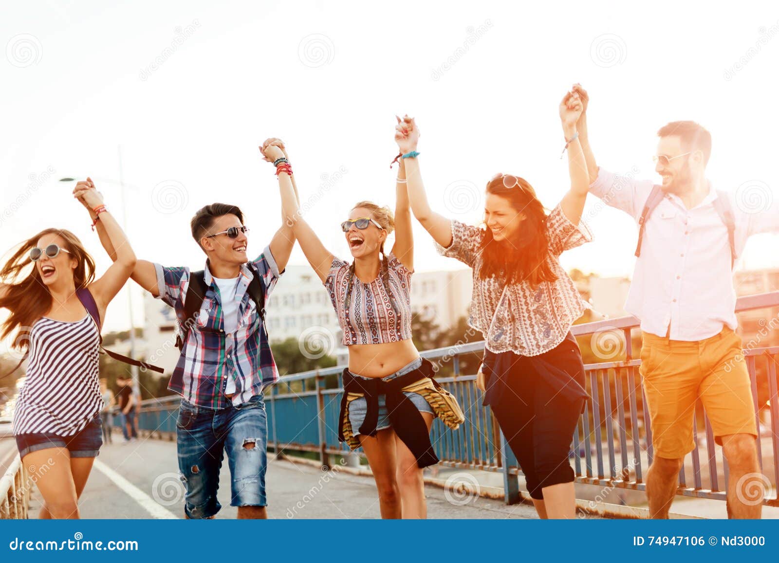 Happy Young People Having Fun Stock Photo - Image of leisure ...