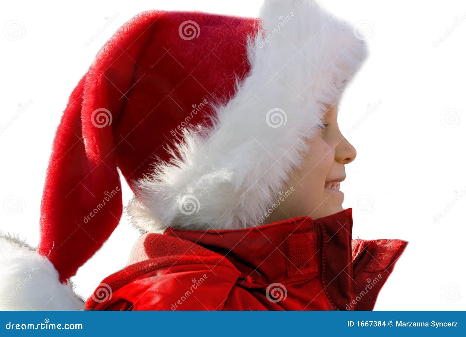 Happy young Santa. stock photo. Image of merry, smile - 1667384