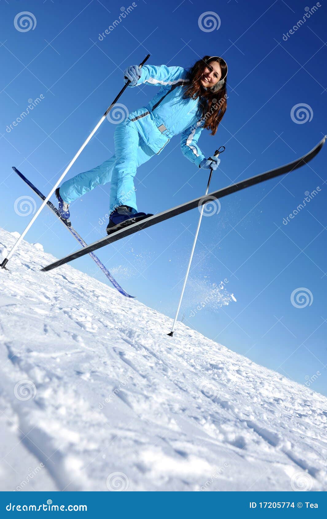 Happy young skier stock photo. Image of activity, happy - 17205774