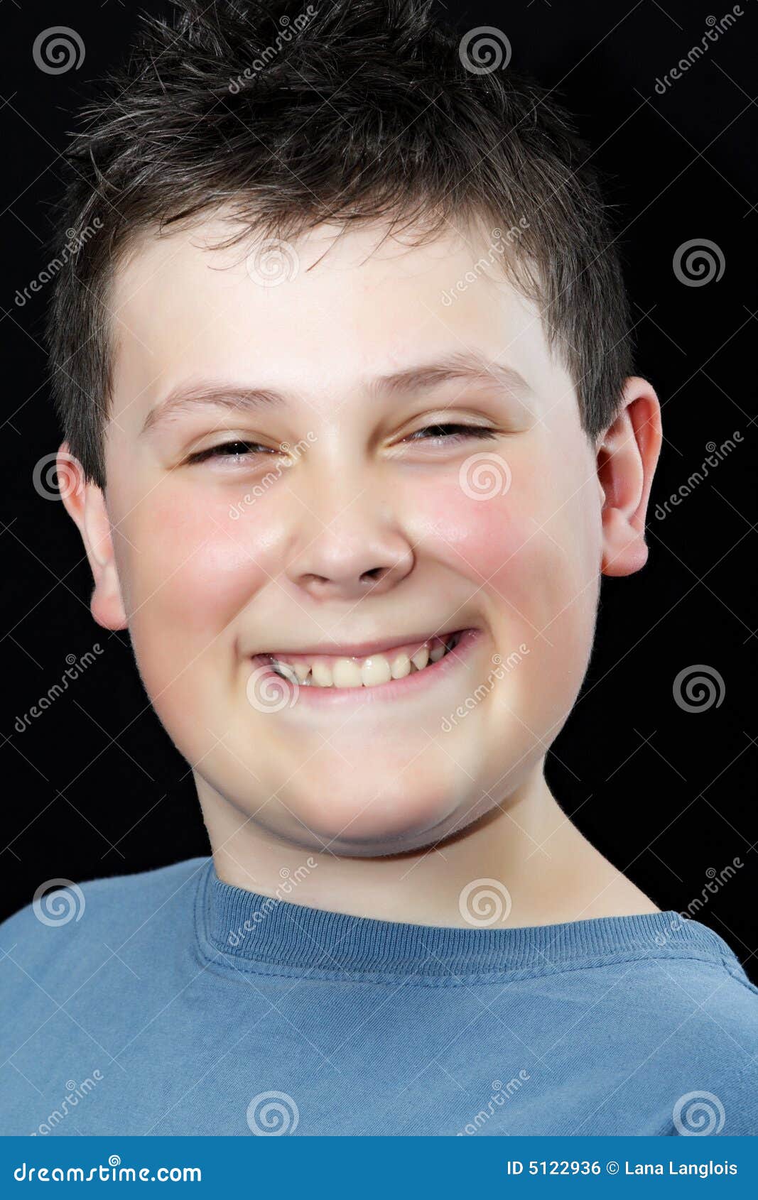 Happy young teen boy stock photo. Image of headshot, child - 5122936