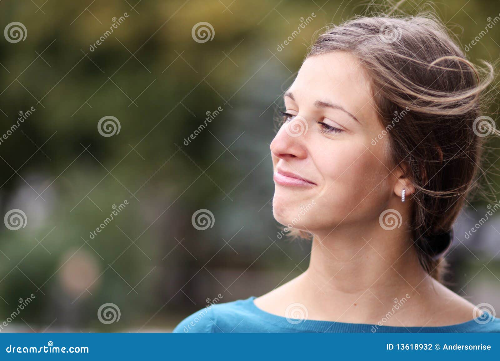 Happy young woman smiling stock photo. Image of female - 13618932
