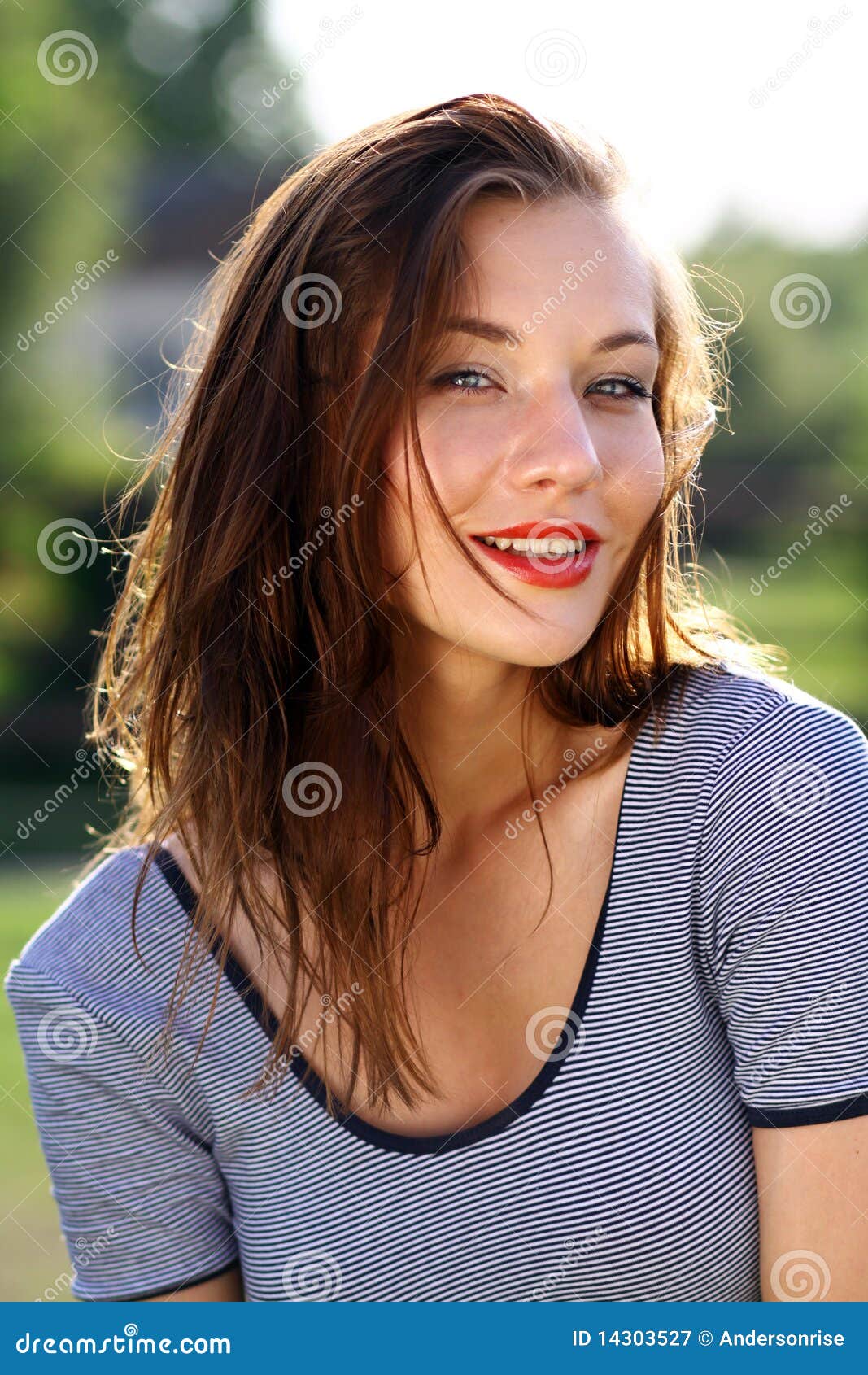 Happy young woman smiling stock image. Image of natural - 14303527