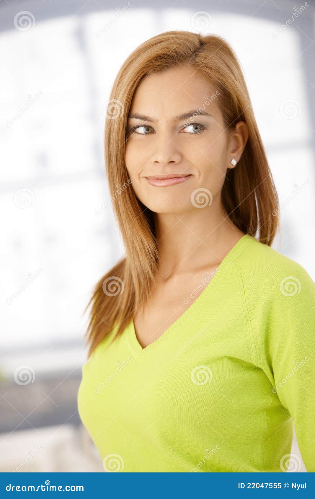 Happy young woman smiling stock image. Image of face - 22047555