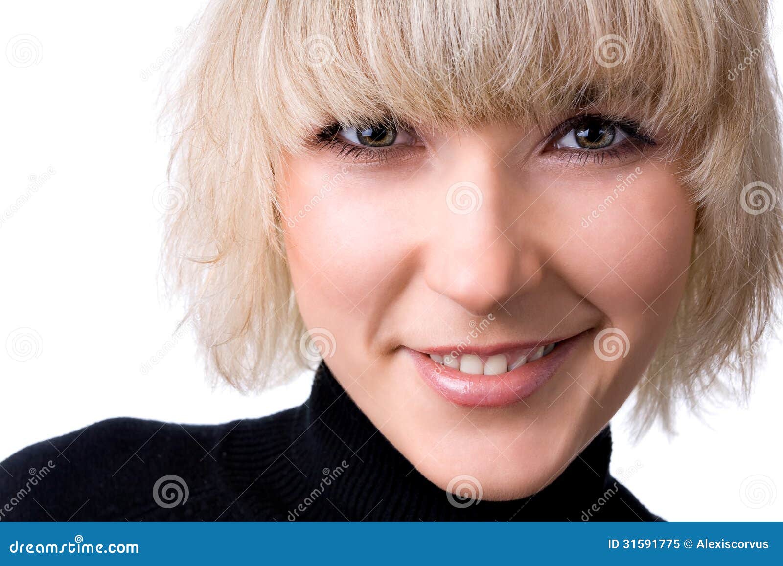 Happy young woman smiling stock image. Image of fashion - 31591775